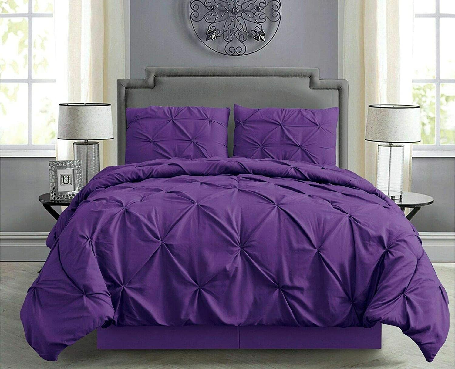 Empire Home Pintuck Comforter Set 8 Piece Set - Empire Home Fashion